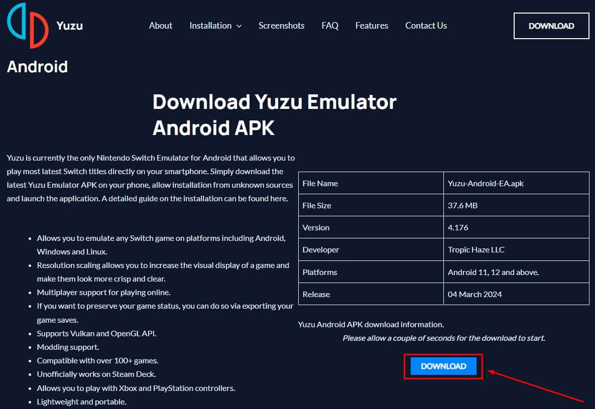 Installing Yuzu on Android (With an APK)
